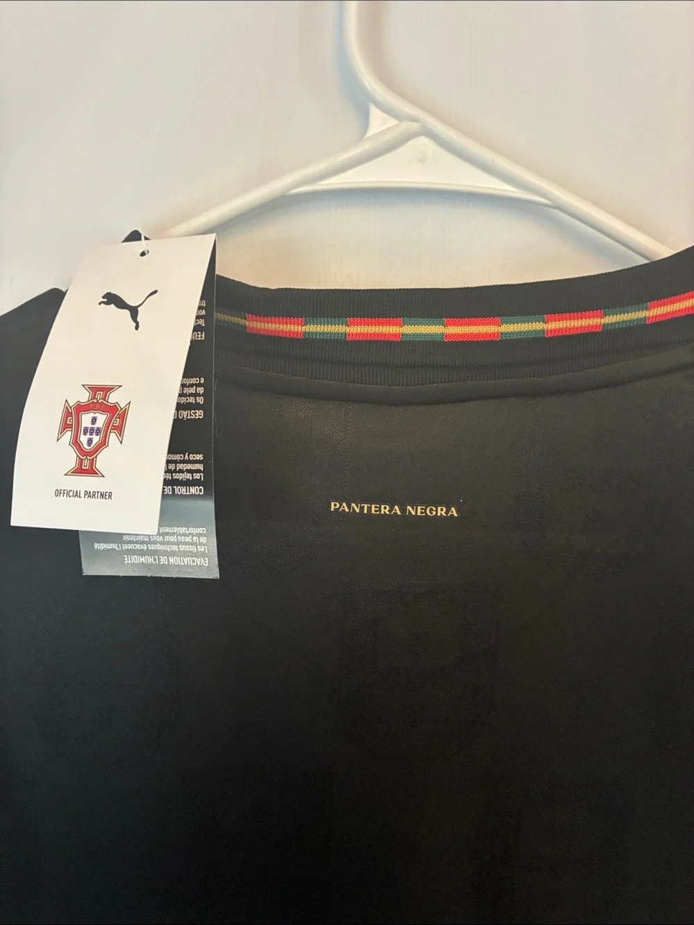 Puma | Shirts | Puma Black Portugal National Team Football Jersey ...